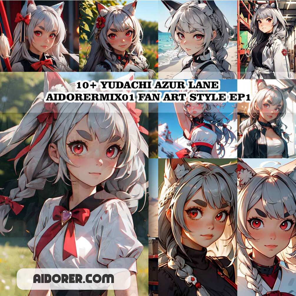 10+ YUDACHI AZUR LANE AIDORERMIX01 FAN ART STYLE EP1