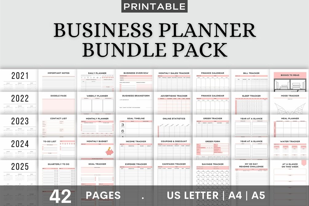 Printable Business Planner Bundle