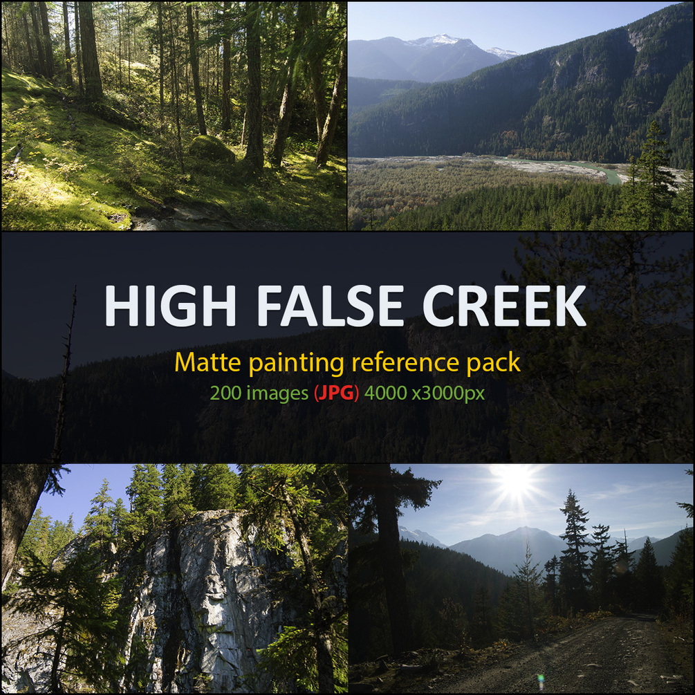 04 - Matte painting reference pack - High False Creek