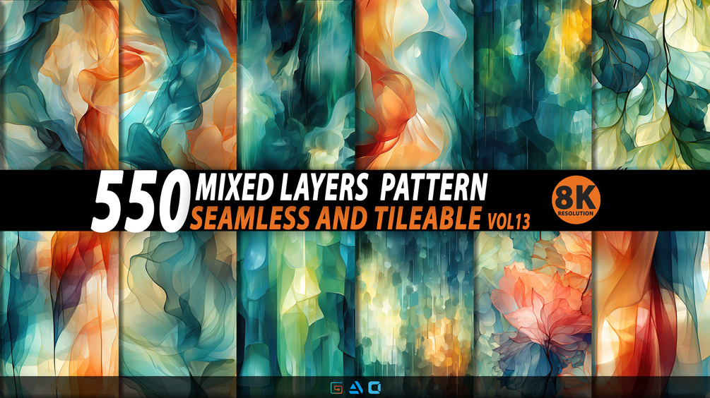 +550 Mixed layers pattern | Vol13 | 8K Res
