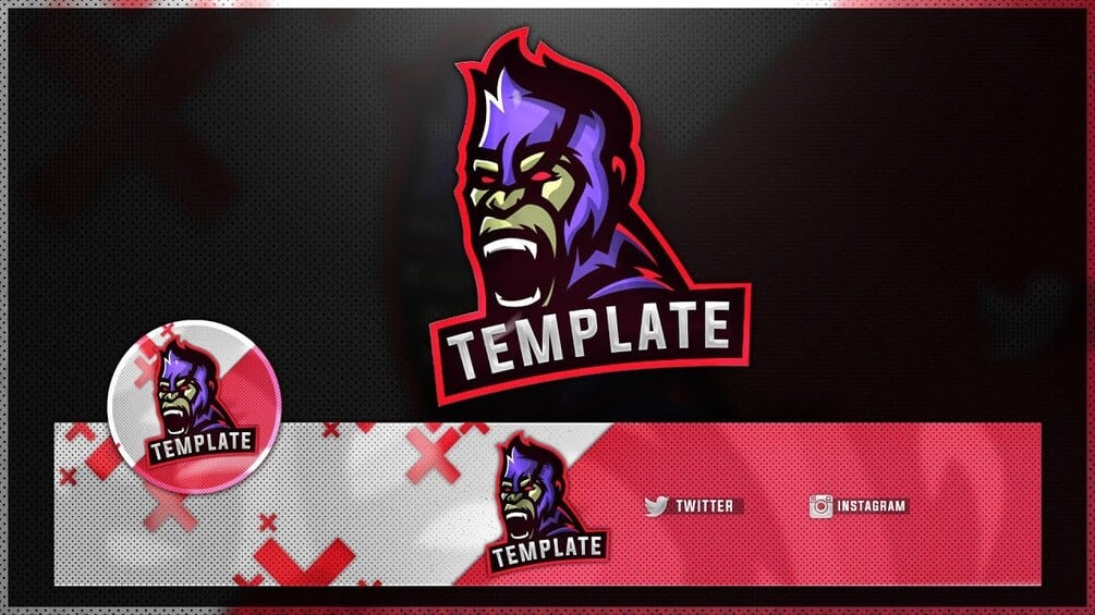 Esport/Clan MASCOT Logo + BANNER Template