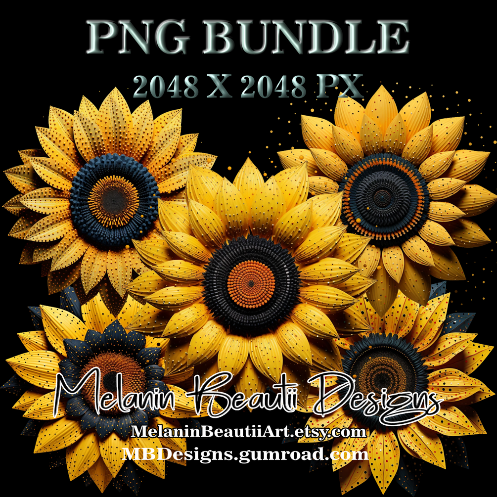 TEXTURED SUNFLOWERS 4