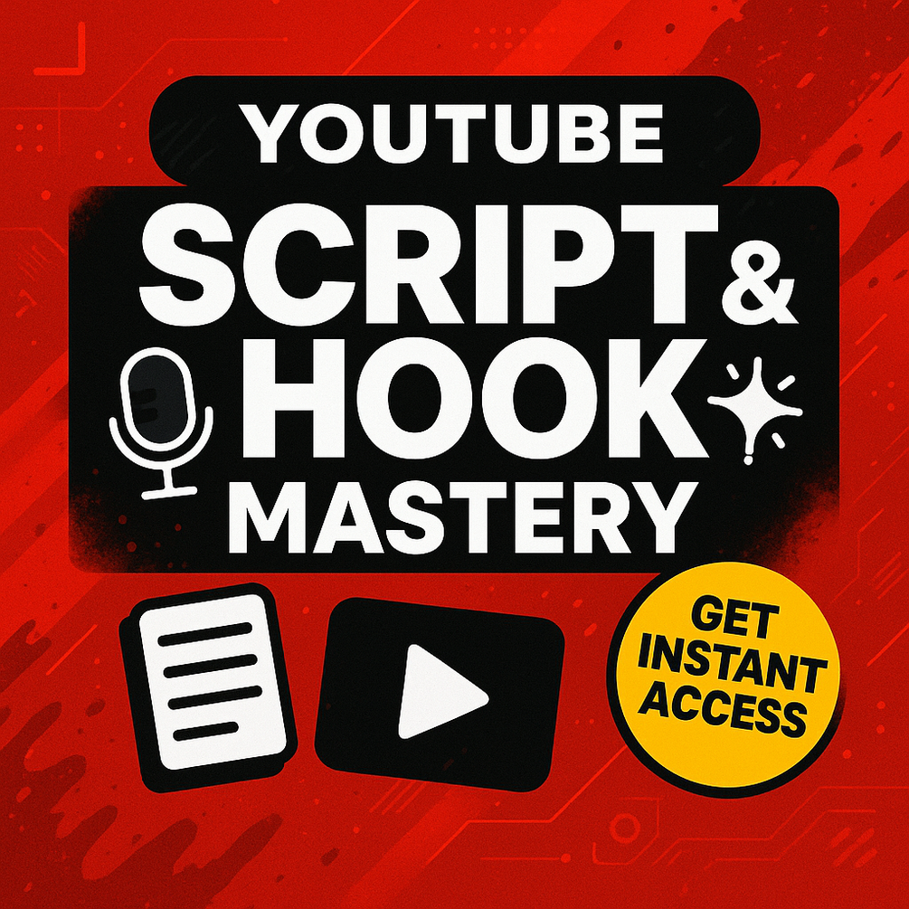 🎯 YouTube Script & Hook Mastery Prompt Pack
