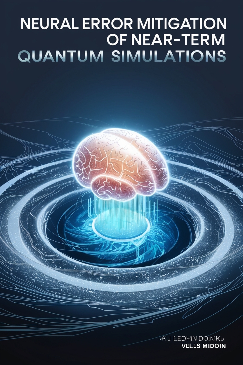 Neural Error Mitigation of Near-Term Quantum Simulations