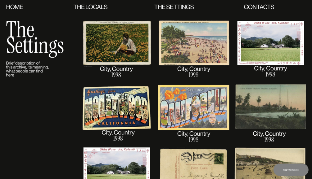 Paper Archive – Readymag Portfolio Template