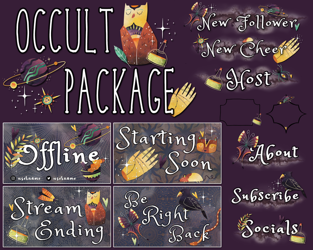 Occult Magic Twitch Streamer Package