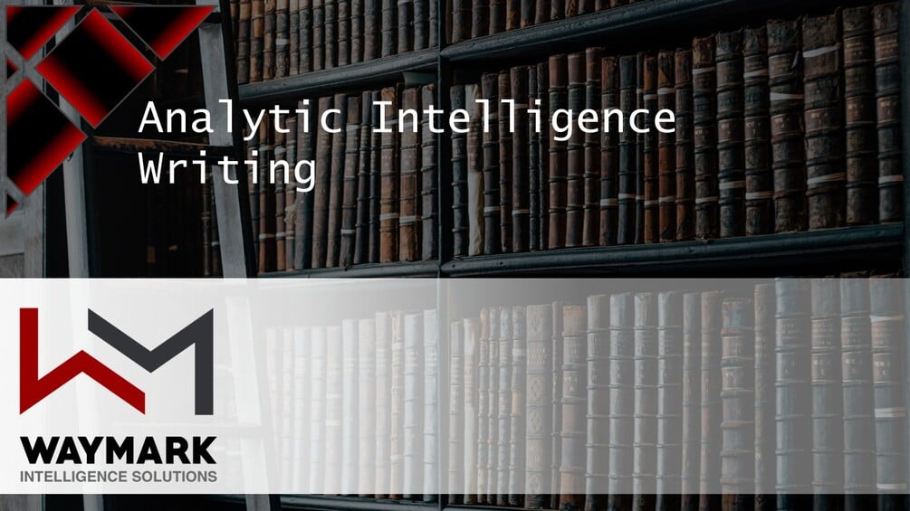 Fundamentals of Intelligence Writing