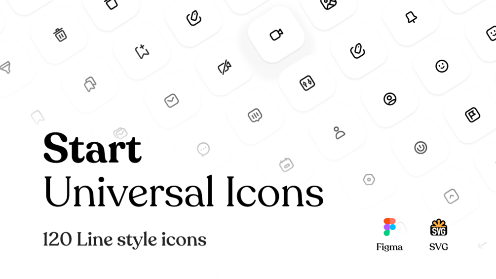 Free - Start Universal Icon set v1.0