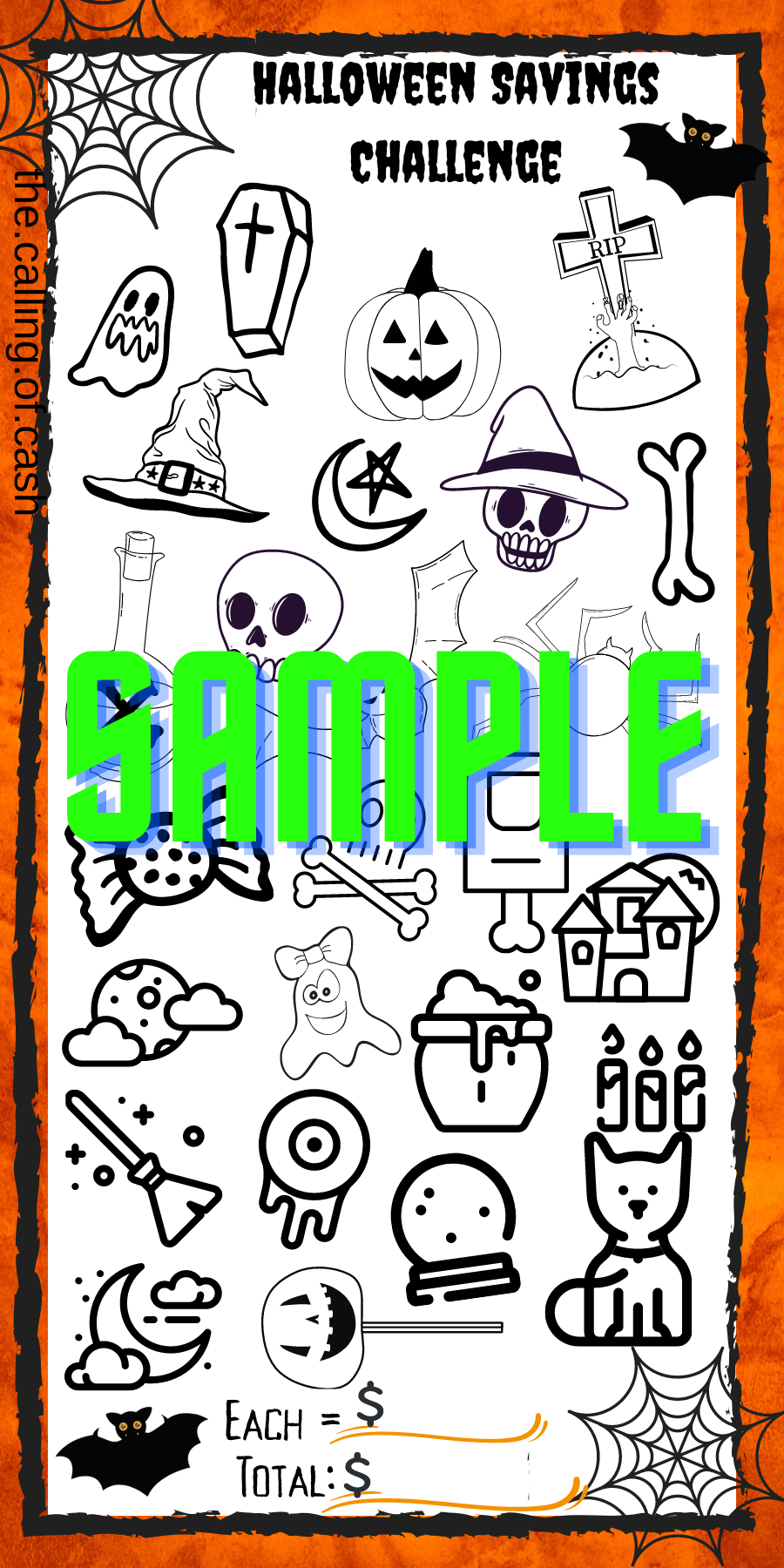 Halloween Savings Challenge
