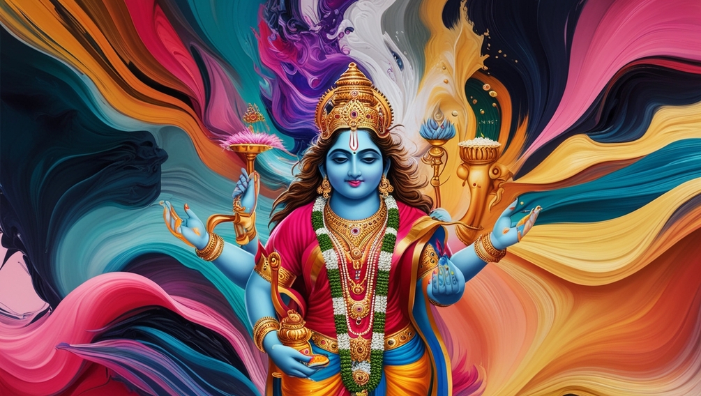 🎨 Divine Inspiration: Abstract Expression Images of Gods 🌟