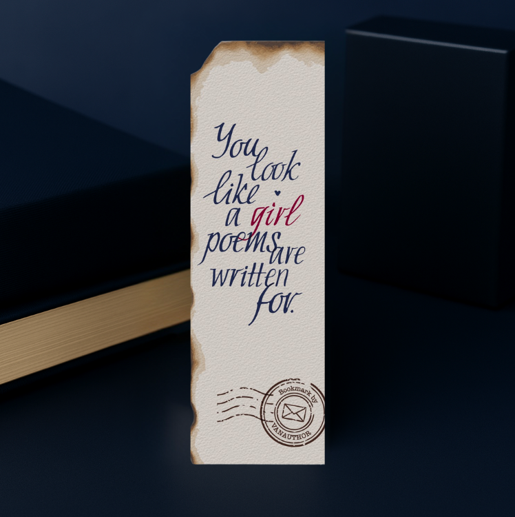 Icebreaker Bookmark – "You Look Like A Girl Poems Are Written For" (PRINT)