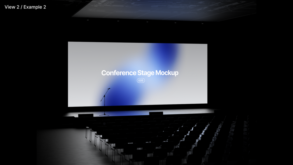 Conference Stage Mockup E05