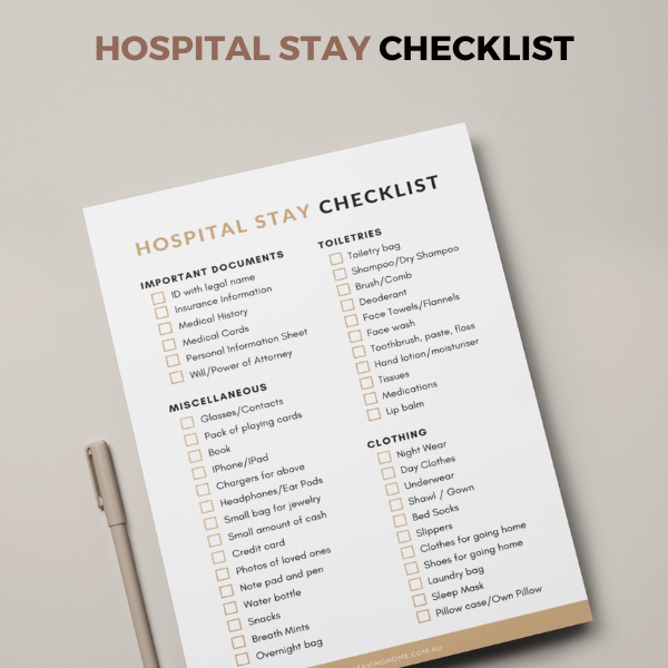 Hospital Stay Checklist