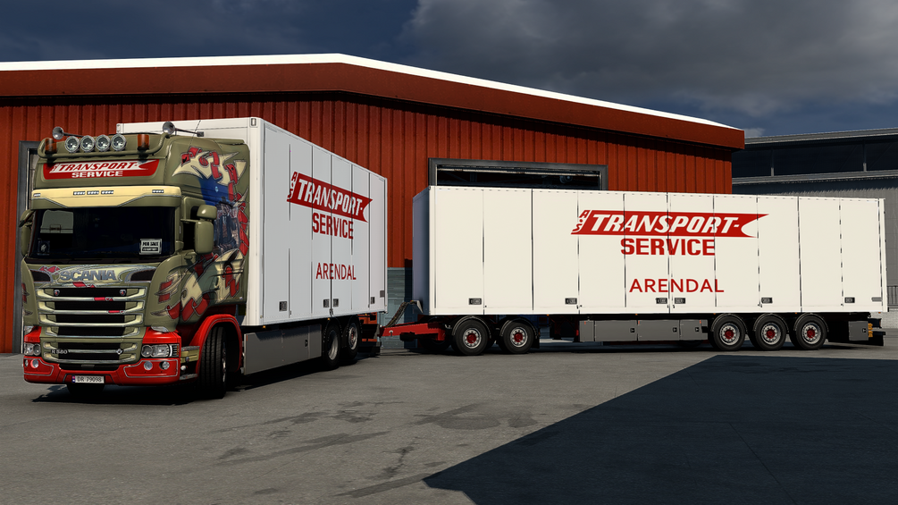 Scania RJL 6s Transport Service Combo Skin