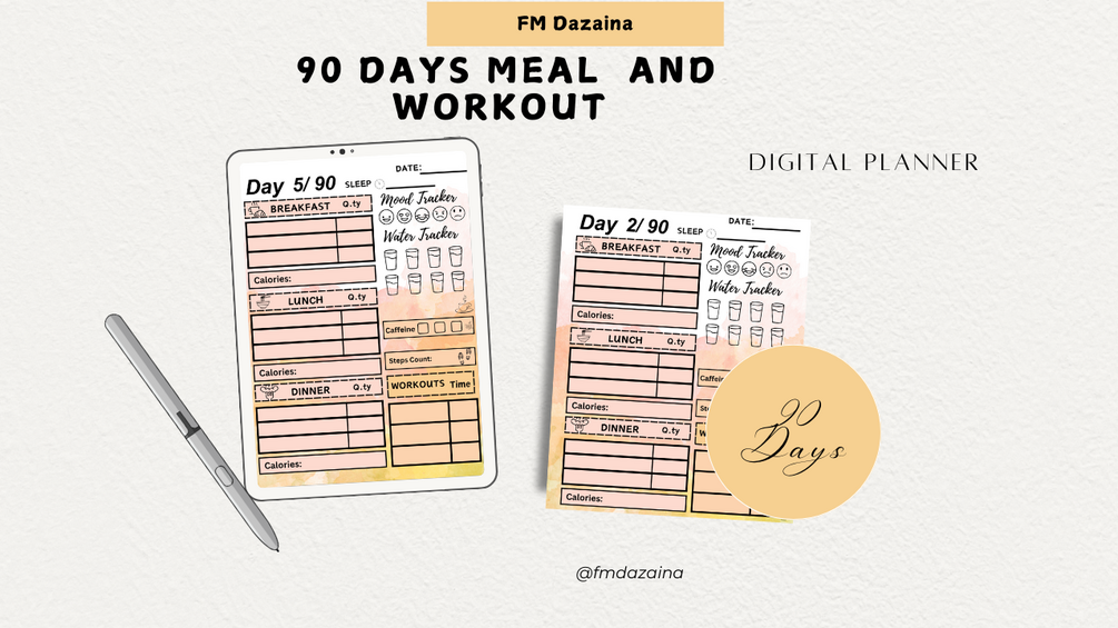90 Days Meal And Workout Planner