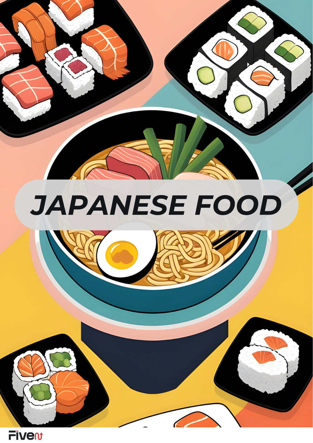Coloring Japanese Food Books