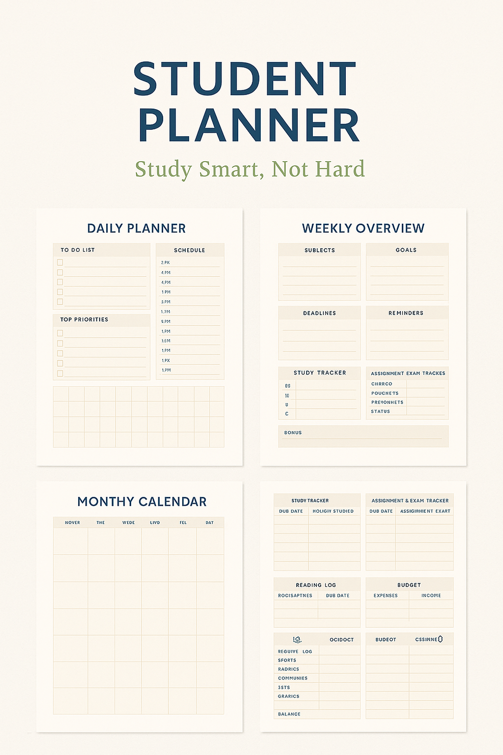 Studyglow planner
