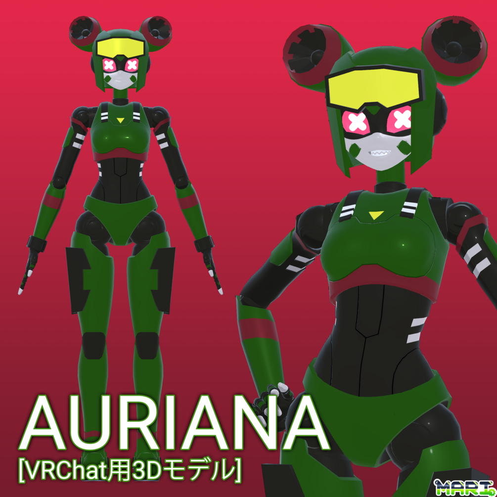 [VRChat用3Dモデル] Auriana