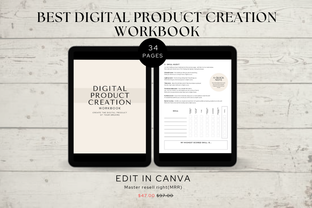 Digital Product Creation Workbook - Best Guide On How To Create Your ...