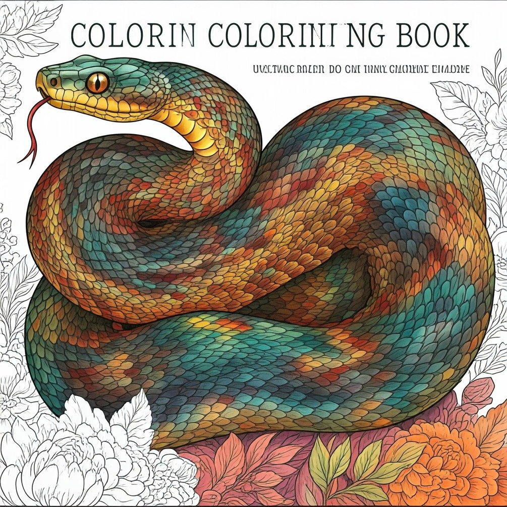 Snake Colouring Book for Kids