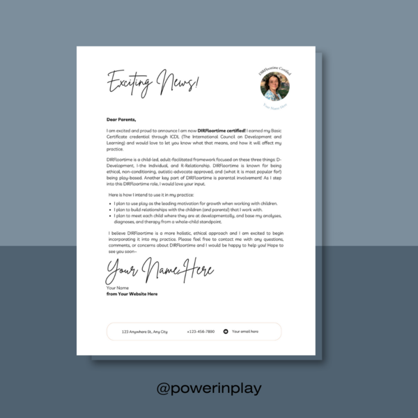 Emily | Power in Play | DIRFLOORTIME