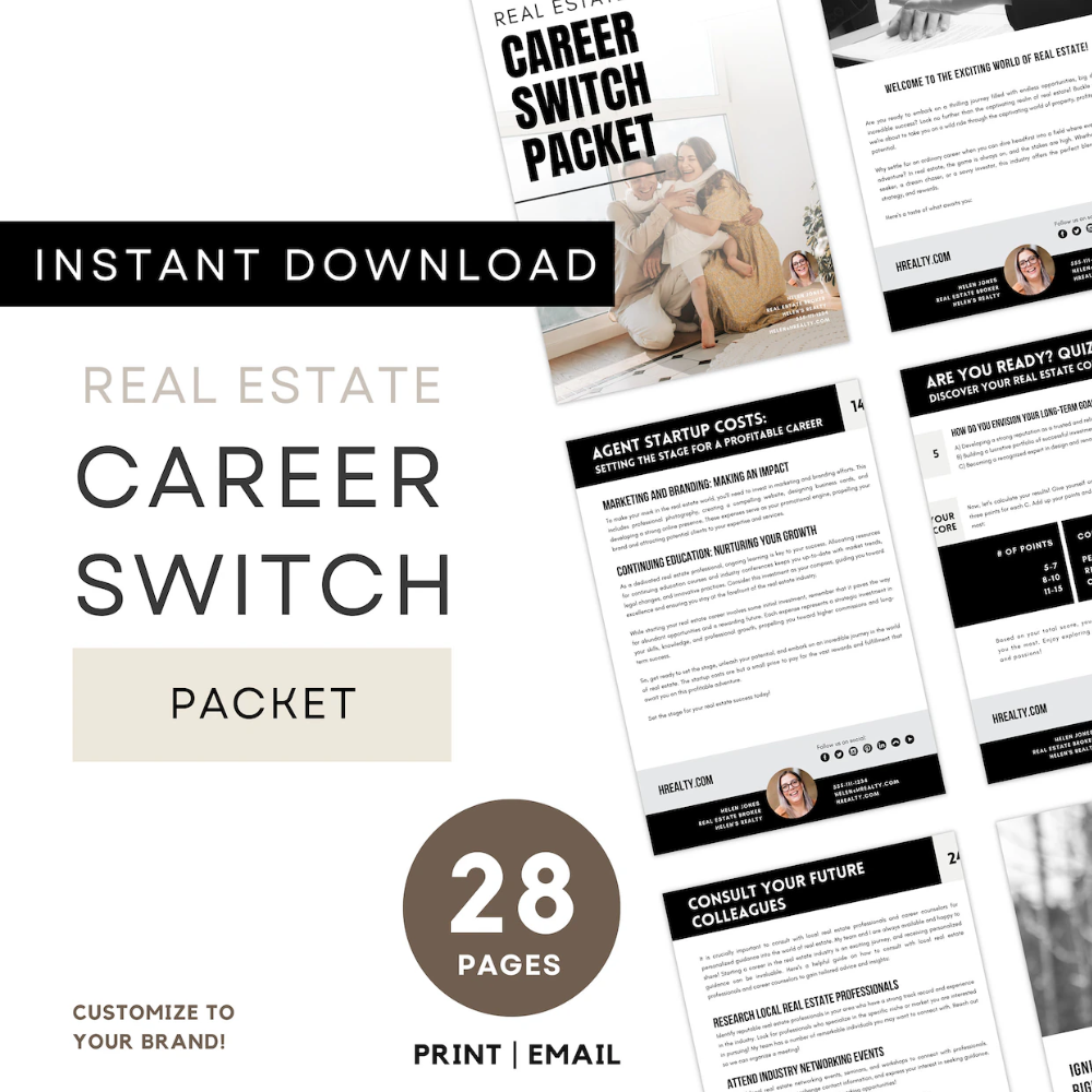 Real Estate Career Switch Guide | New Agent Onboarding | Realtor Hiring ...