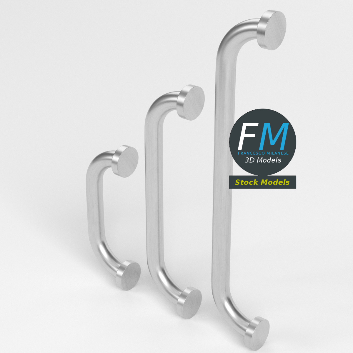 3D MODEL - C-type door handles
