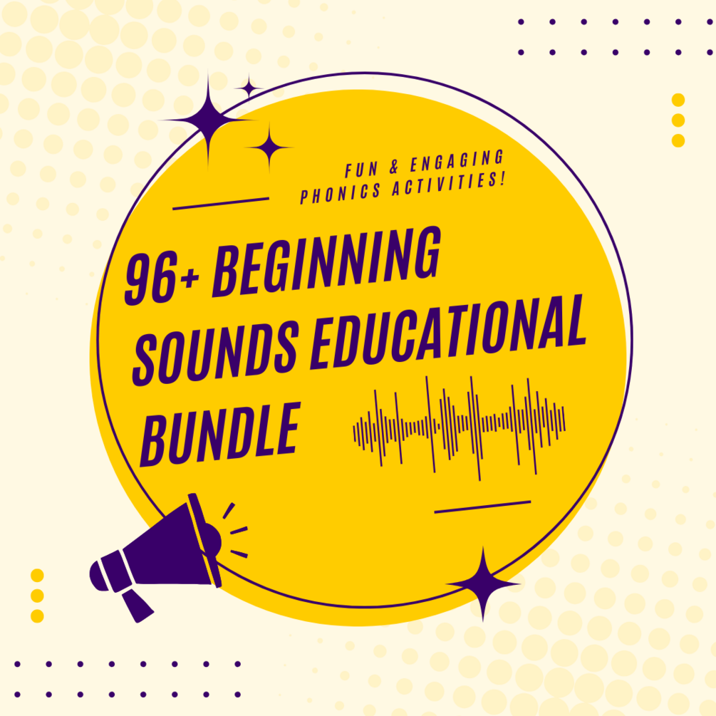 96+ Beginning Sounds Educational Bundle