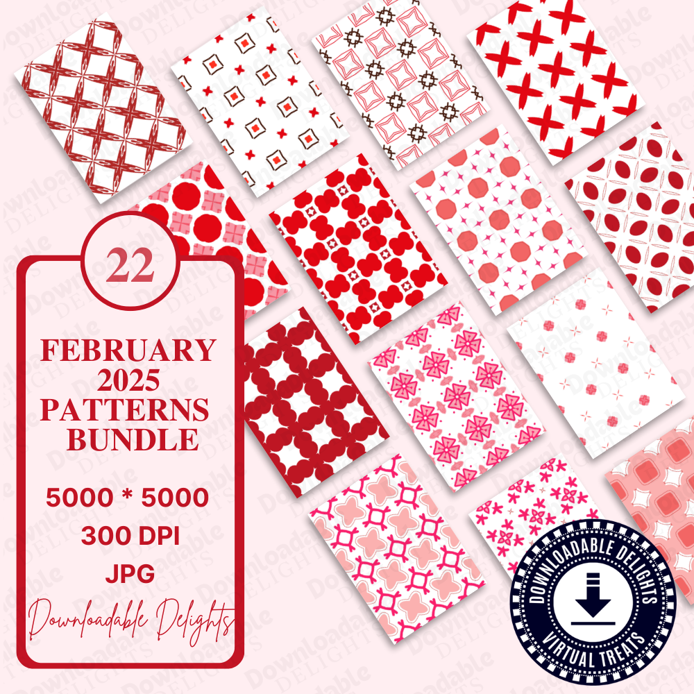 February 2025 Patterns Bundle