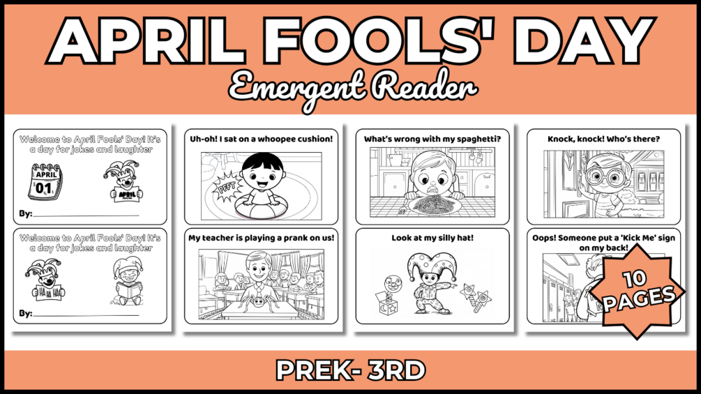 April Fool's Emergent Reader - Spring April Fool's Mini-Book for Early ...