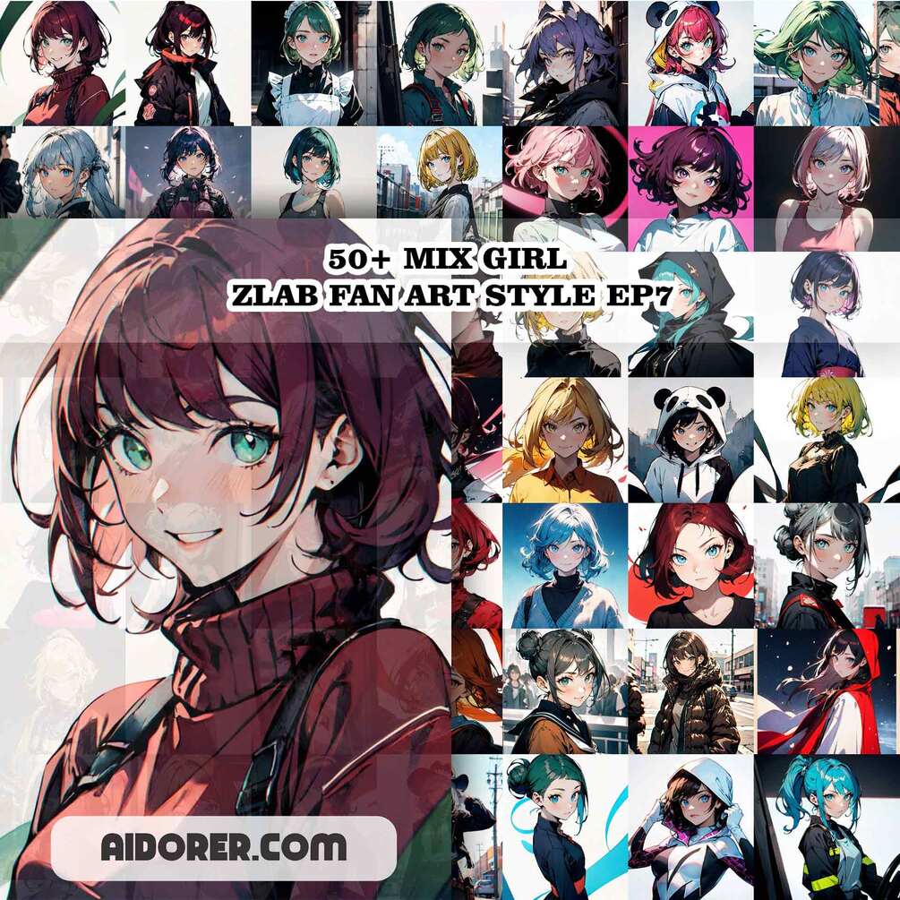 50+ MIX GIRL ZLAB FAN ART STYLE EP7