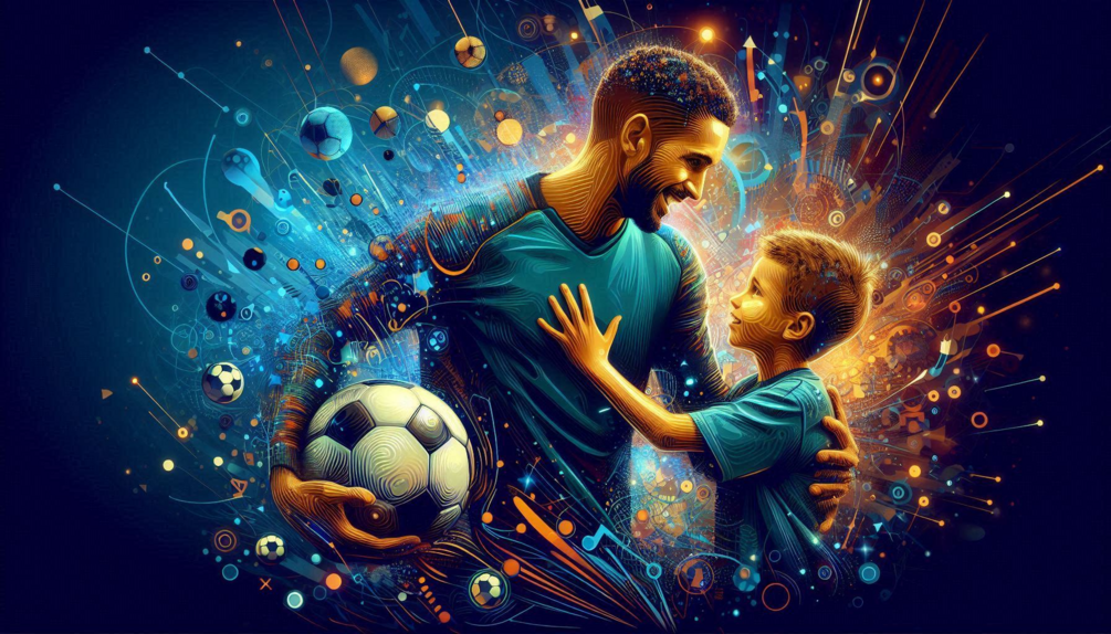 Heartwarming Soccer Player Vector Art #soccer #football #player