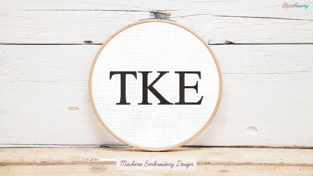 Tau Kappa Epsilon Embroidery Design, GLOs, TKE, Teke, Tau Kappa Epsilon ...