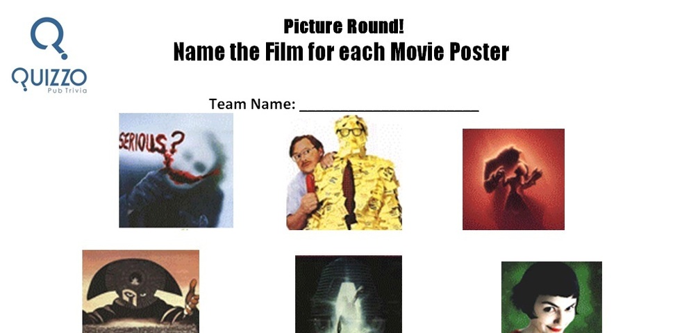 Picture Round: Name the Film for each Movie Poster