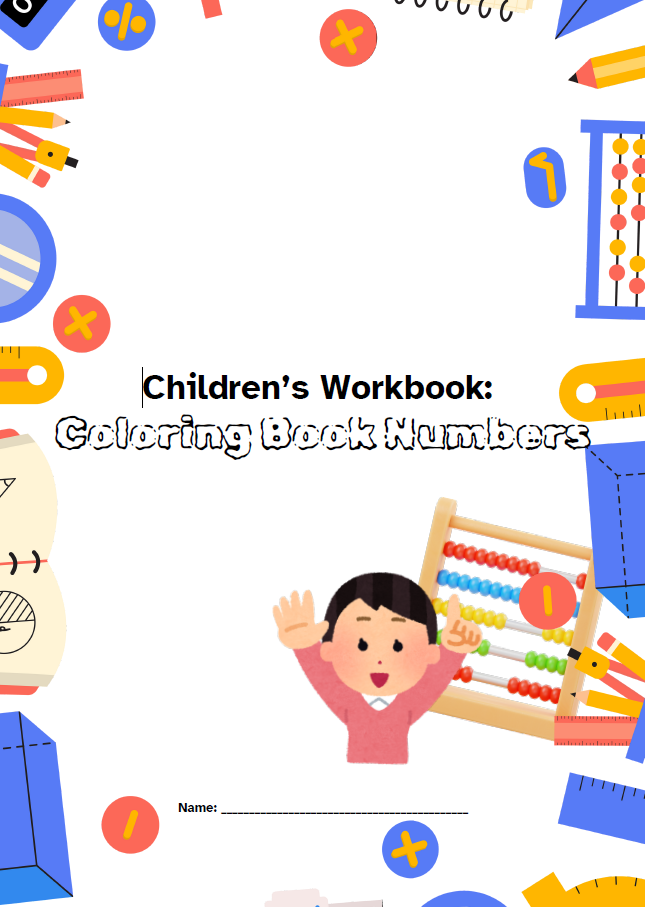 Printable Children's Coloring Books: Numbers