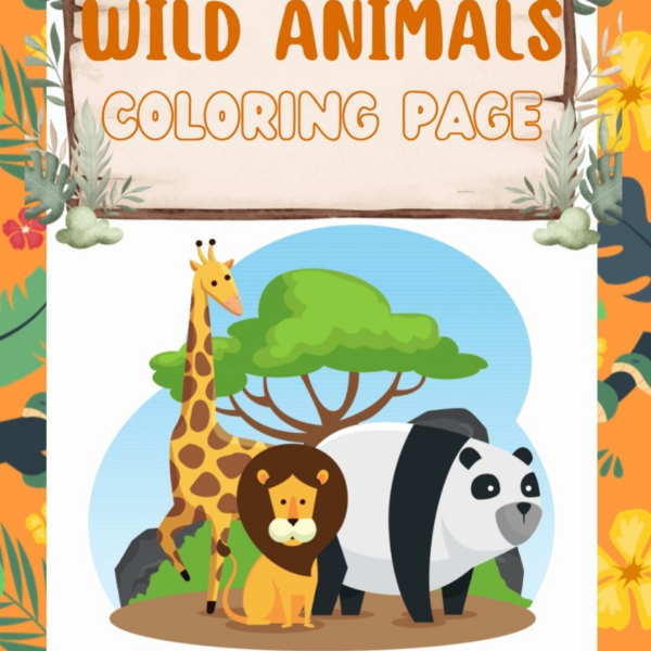 Wild Animals Coloring book