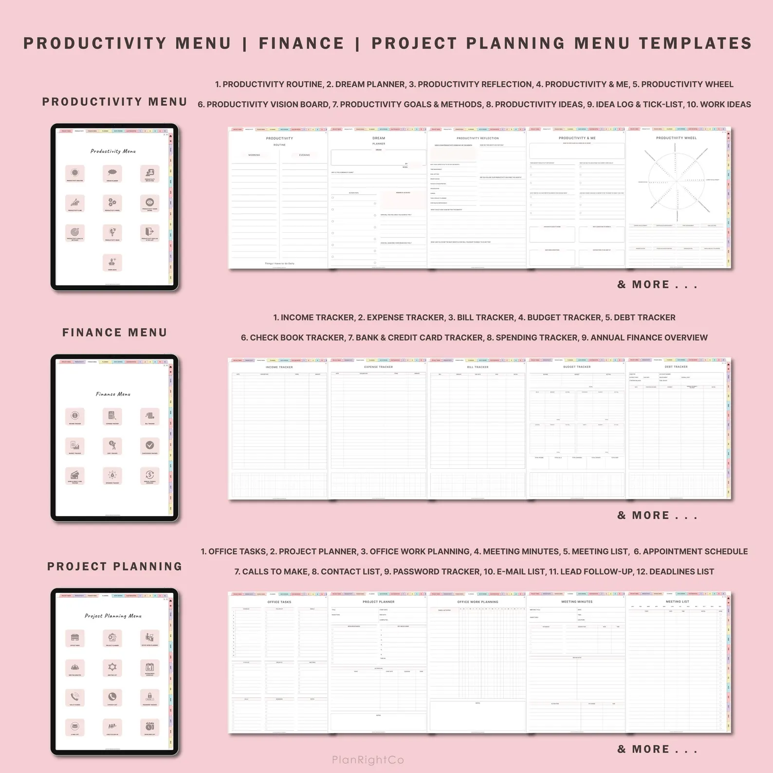 Digital Project Planner – Ultimate Project Management & Workflow Organizer
