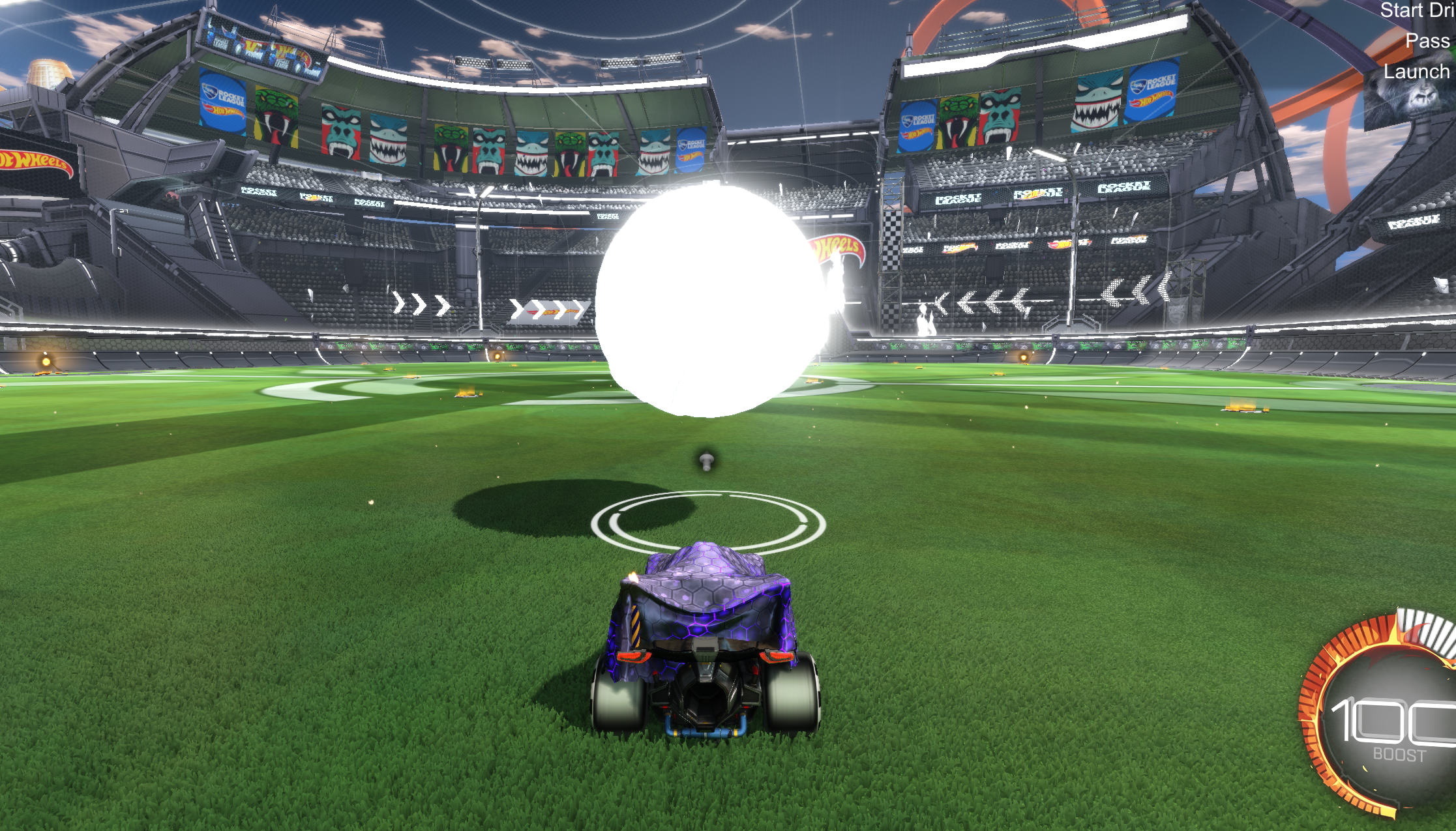 Pure White Bright Rocket League Custom Ball How is this Allowed Custom ...