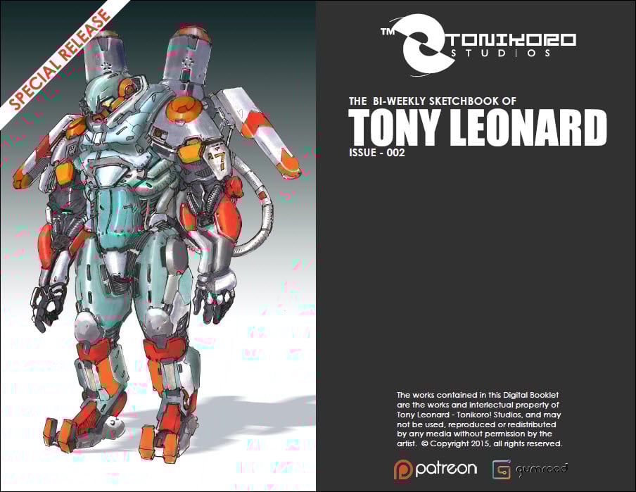 The Bi-Weekly Sketchbook of Tony Leonard - Issue 2