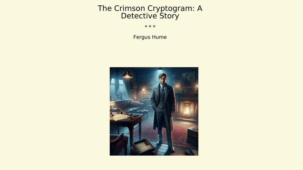 The Crimson Cryptogram: A Detective Story
