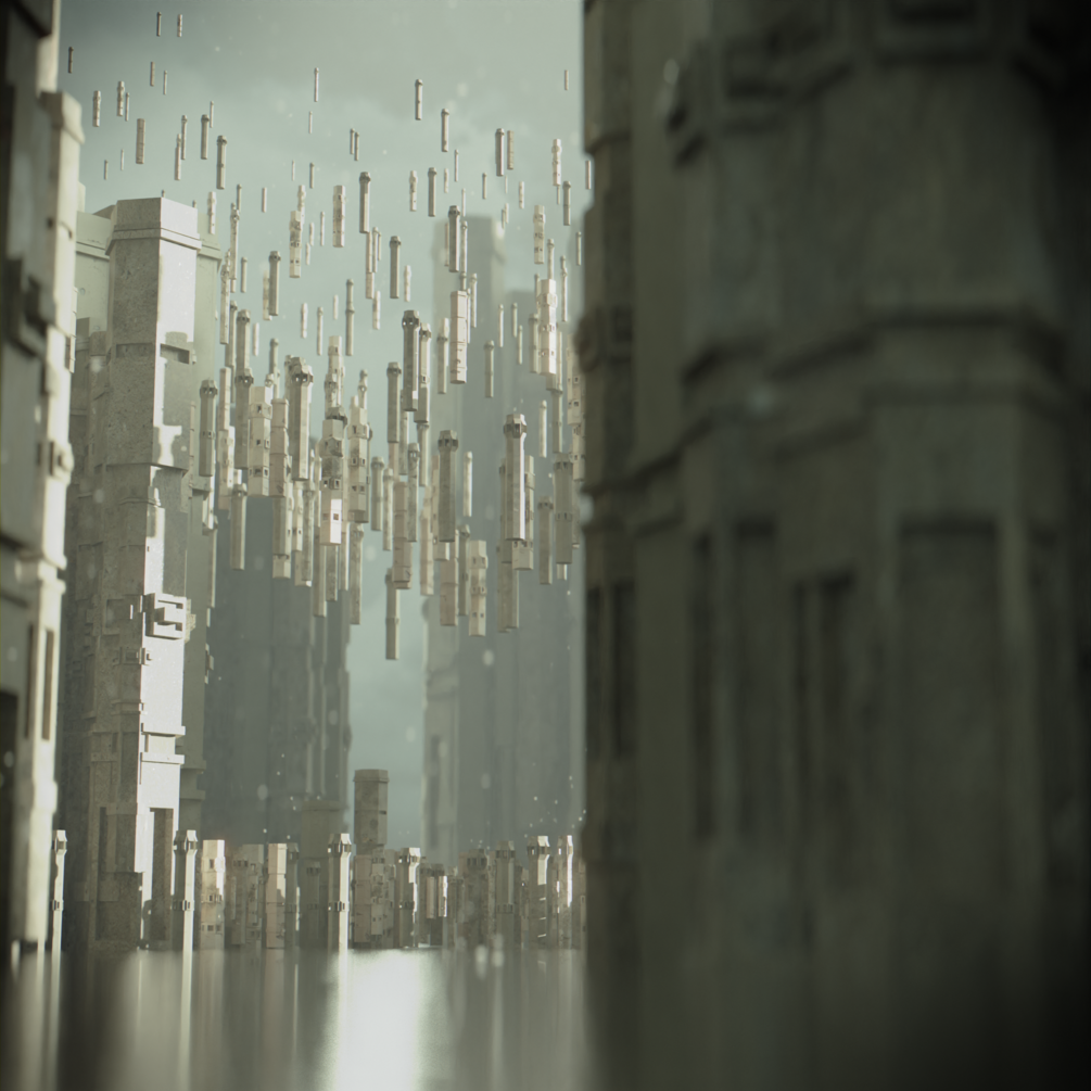 Fantasy City with Geometry Nodes