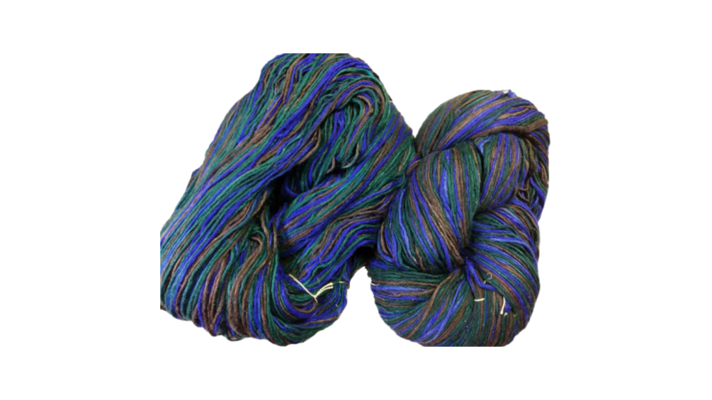 Knitsilk Silk Roving Worsted Yarn 100% Recycled & Hand-Dyed Mulberry ...