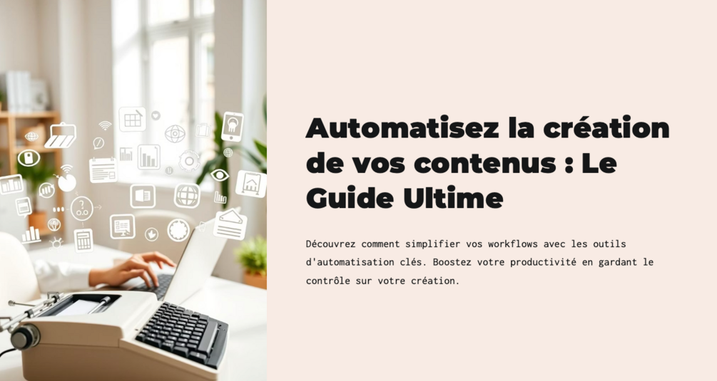 Automatisez la création de vos contenus | Guide offert