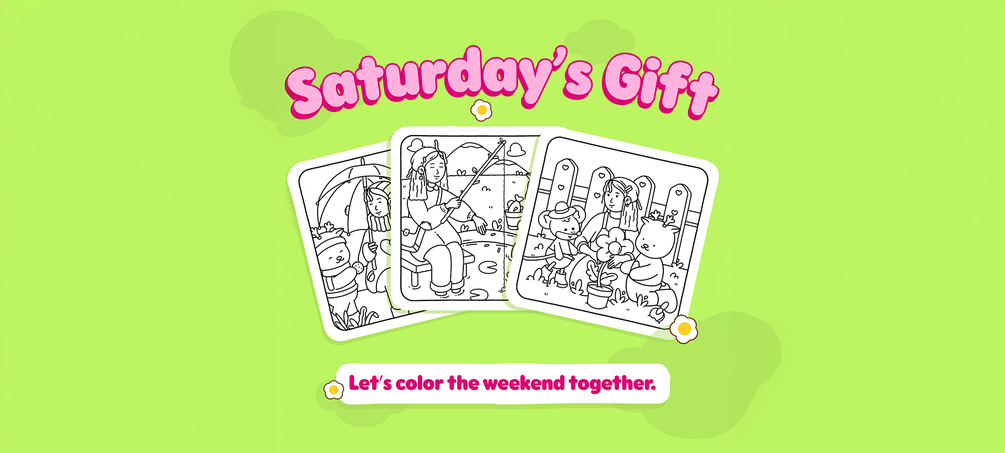 Saturday Gift : 3 Free Coloring Pages ! Digital Download Print it yourself!