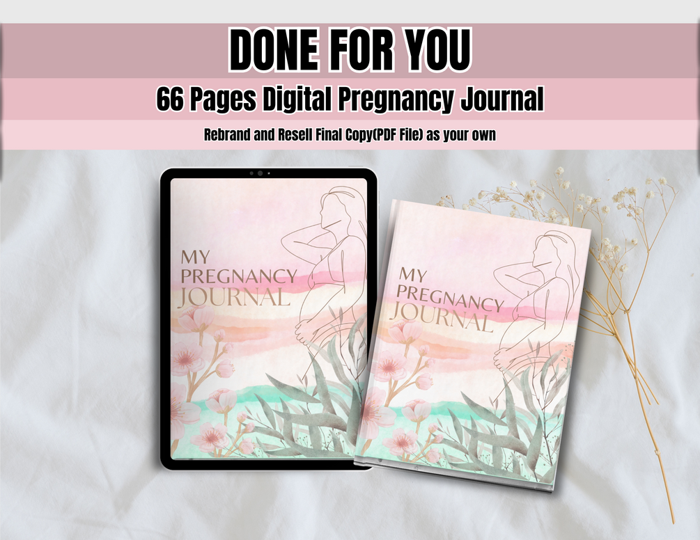 66 Pages Digital My Pregnancy Journal | Digital Product | PDF Download ...
