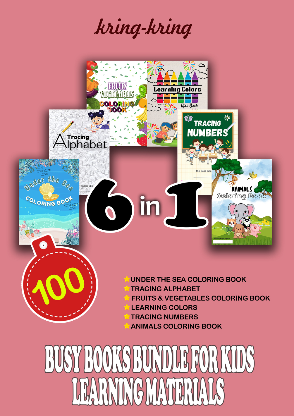Busy Book Bundle Learning Materials for Kids