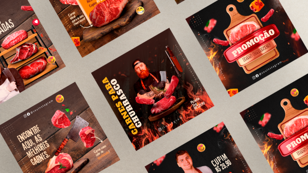 Butcher Pack – With 20 editable posts on Canva