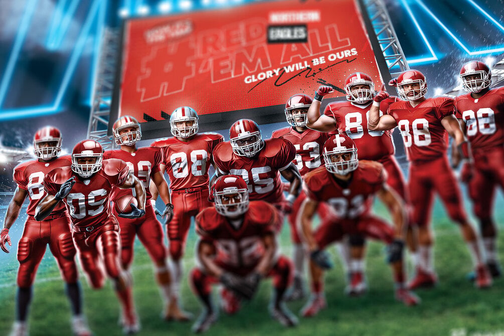 Football Team Poster Template