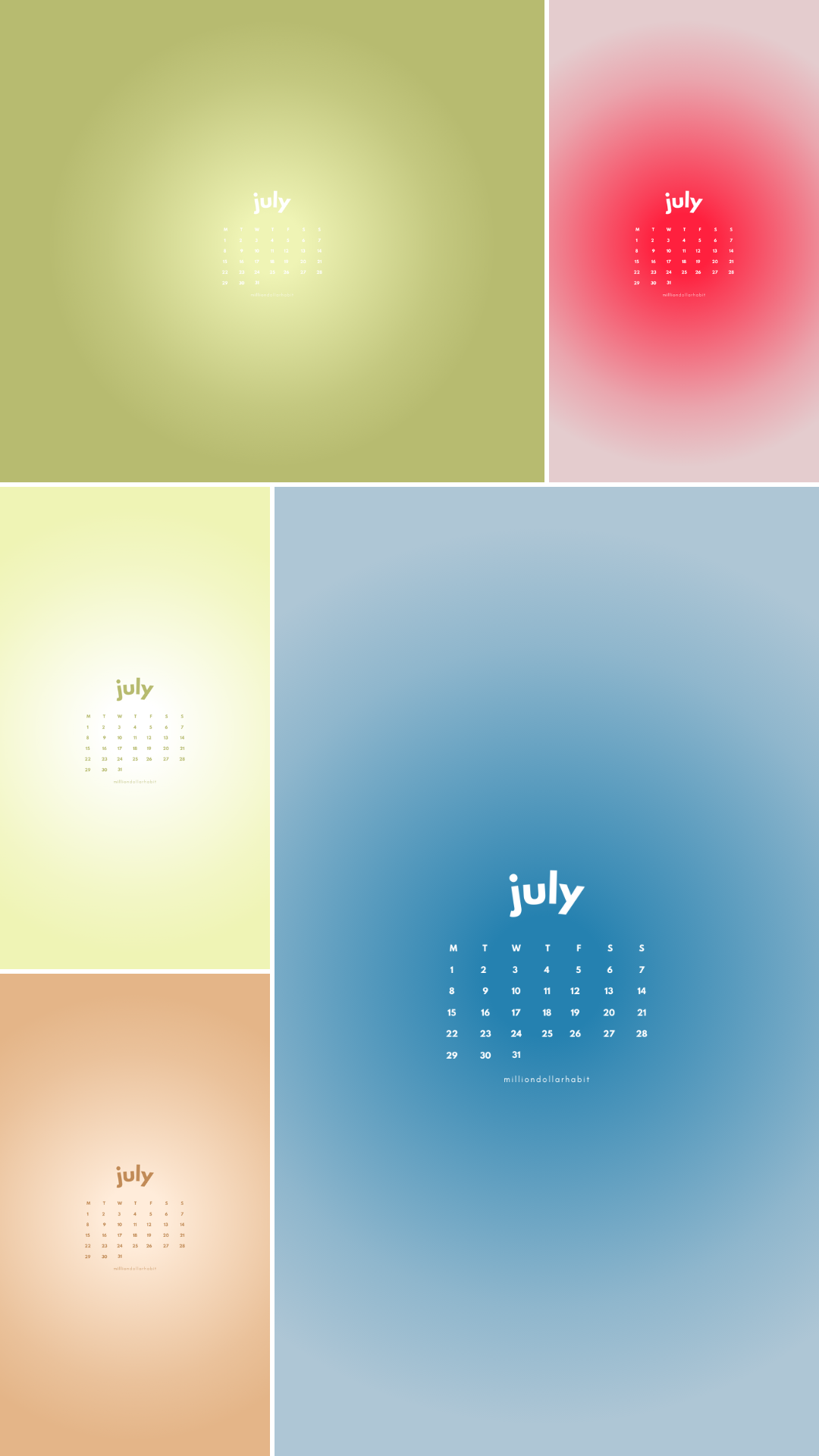 Monthly Calendar Wallpapers