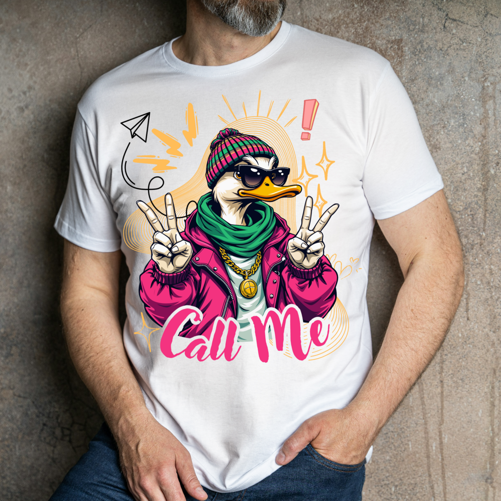 Duck Design, Cartoon Design, Duck Shirt, Cartoon T-shirt, Streetwear ...